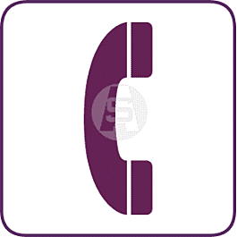 Sticker Telefoon met kader